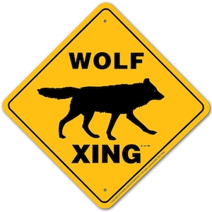 Wolf Xing Sign Aluminum 12 in X 12 in #20678 - Etsy