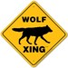 Wolf Xing Sign Aluminum 12 in X 12 in #20678 - Etsy