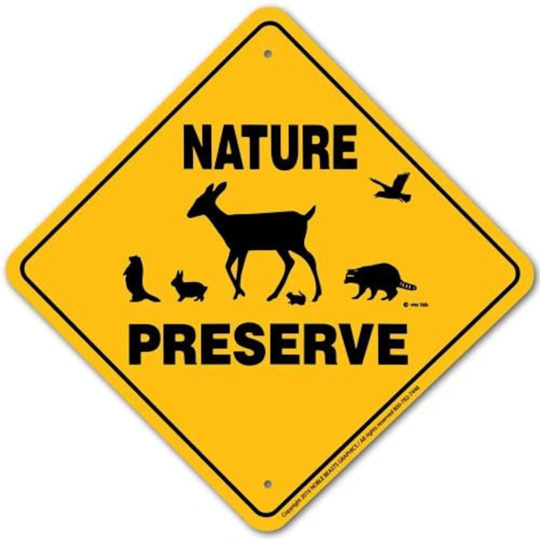 Nature Preserve Sign Aluminum 12 in X 12 in #948 - Etsy
