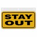 Stay Out Sign Aluminum 6 in X 12 in #3444439 - Etsy