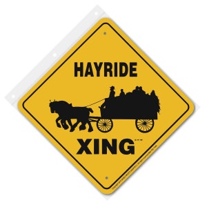 Hayride Xing Sign Aluminum 12 in X 12 in #20686 - Etsy