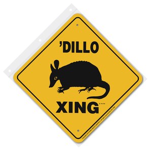 Dillo Xing Sign Aluminum 12 in X 12 in #20800 - Etsy