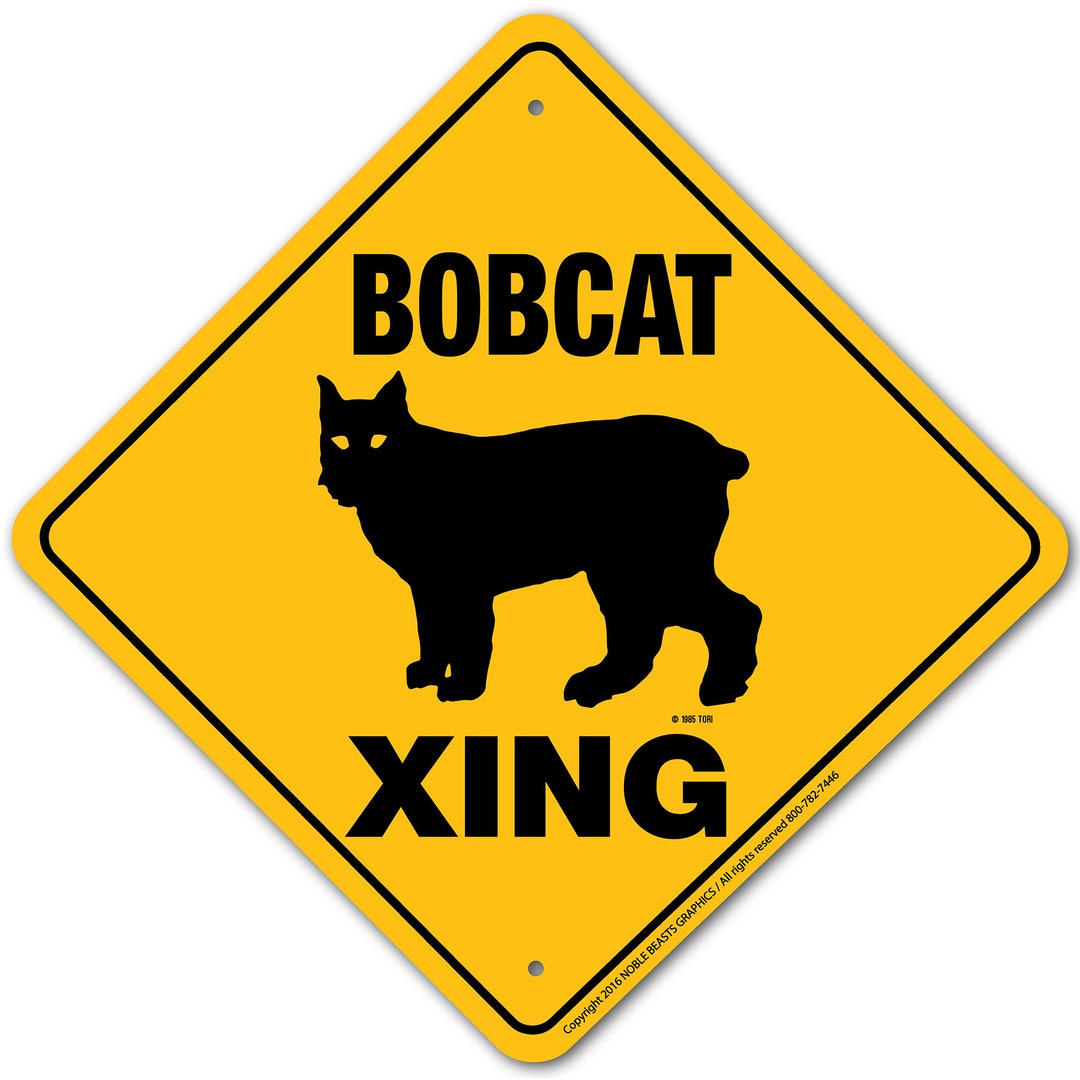 Bobcat Xing Sign Aluminum 12 in X 12 in #20027 - Etsy