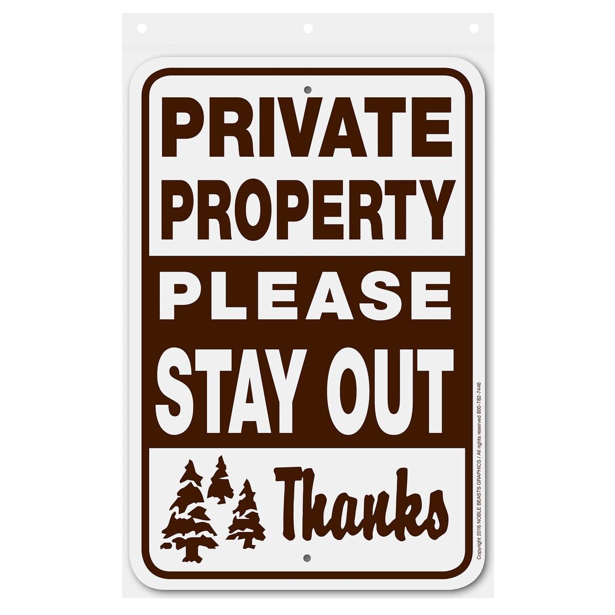 Private Property - Please Stay Out Sign Aluminum 12" X 18" #146728 - Etsy