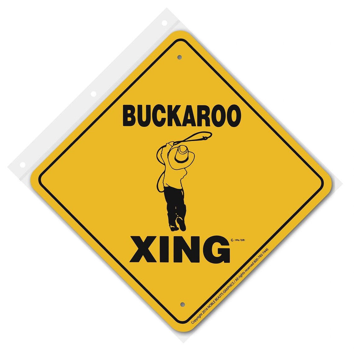 Buckaroo Xing Sign Aluminum 12 in X 12 in #20940 - Etsy