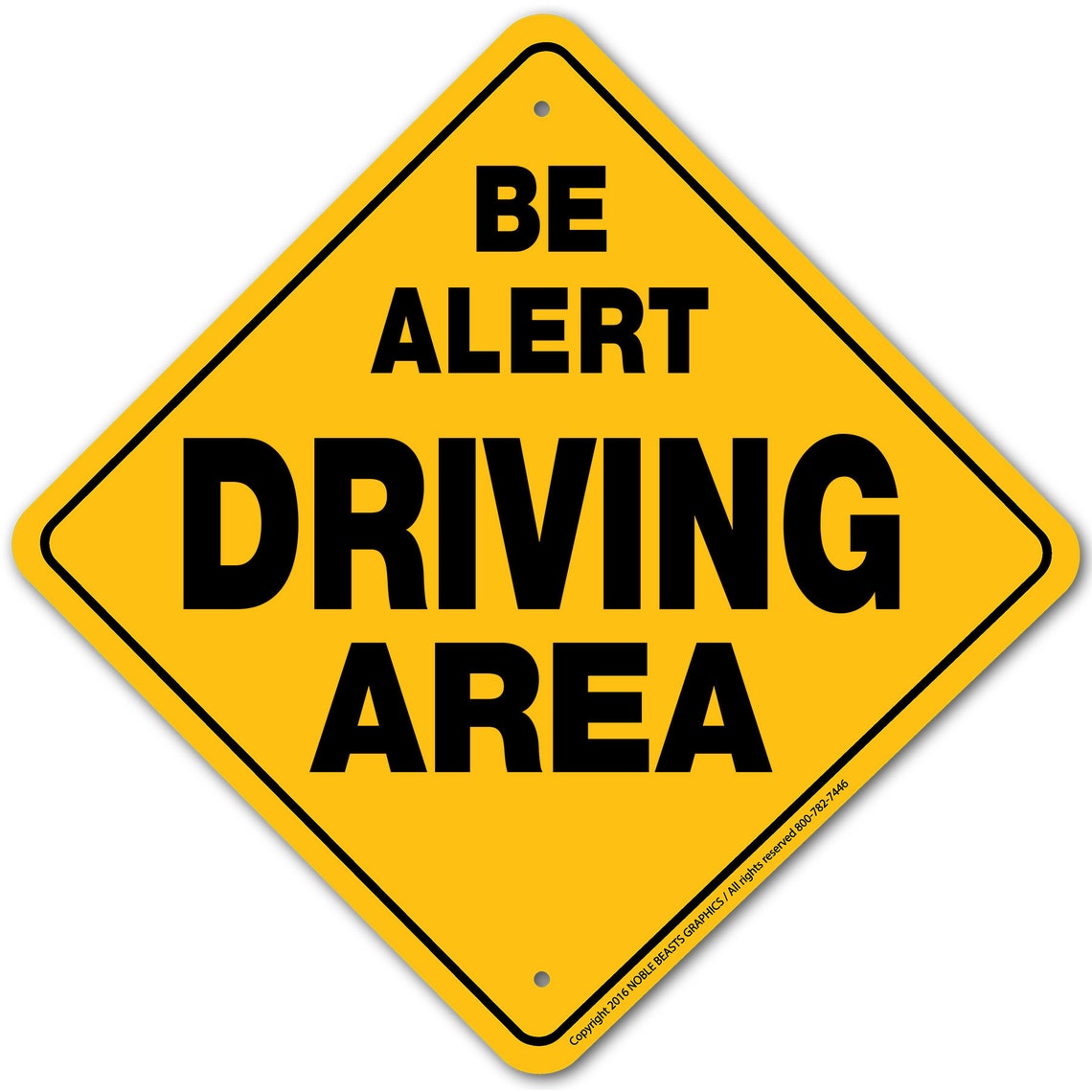 Be Alert Driving Area Sign Aluminum 12" X 12" #20953 - Etsy