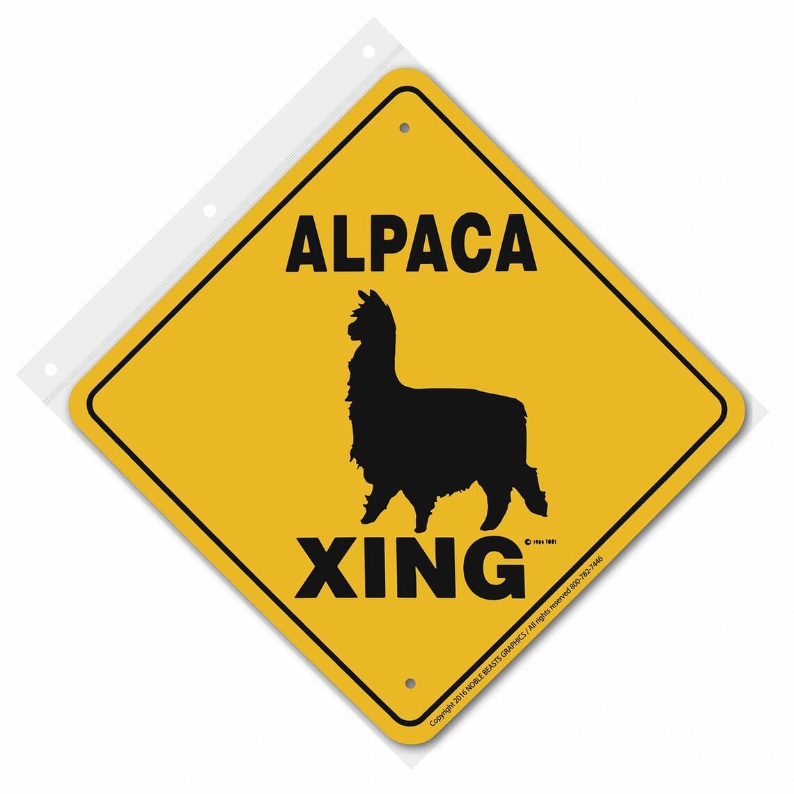 Alpaca suri Xing Sign Aluminum 12 in X 12 in 20993 - Etsy