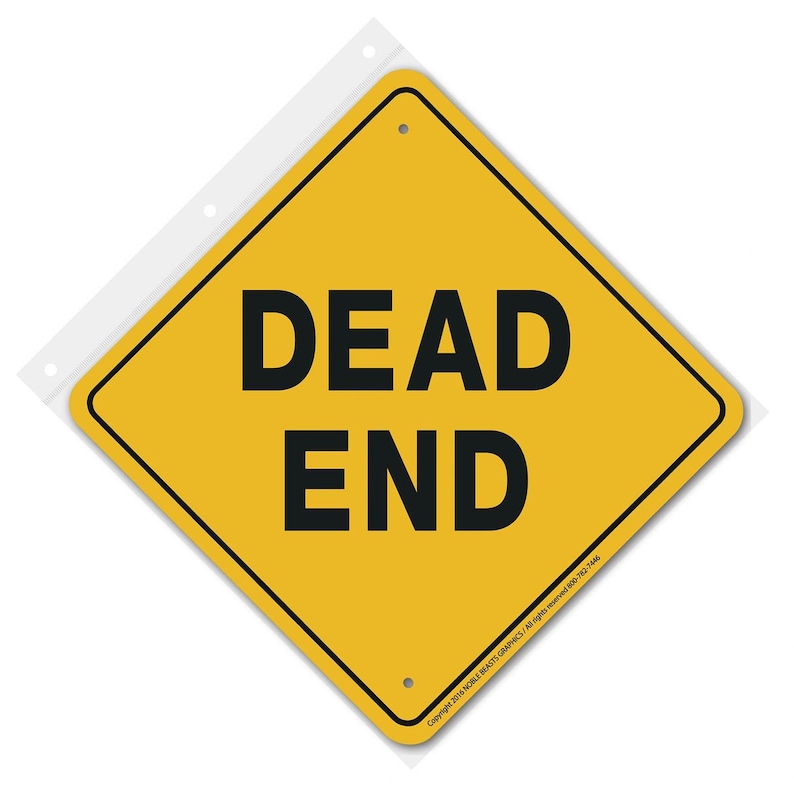 Dead End Sign Aluminum 12 in X 12 in 20593 - Etsy
