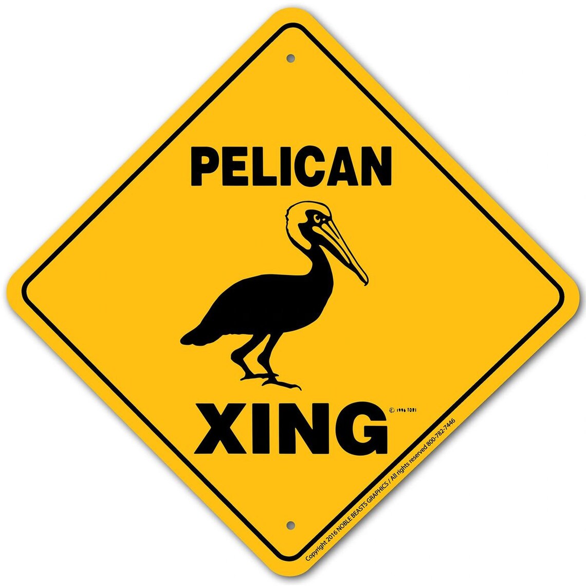 Pelican Xing Sign Aluminum 12 in X 12 in 20844 - Etsy