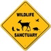 Wildlife Sanctuary Sign Aluminum 12 in X 12 in 946 - Etsy