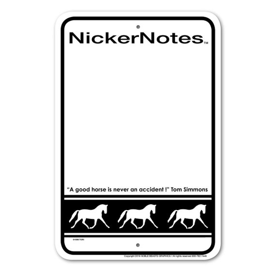 Nickernotes Sign Aluminum 18 in X 12 in 146774 - Etsy