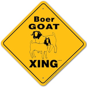 Boer Goat Xing Sign Aluminum 12 in X 12 in #20032 - Etsy
