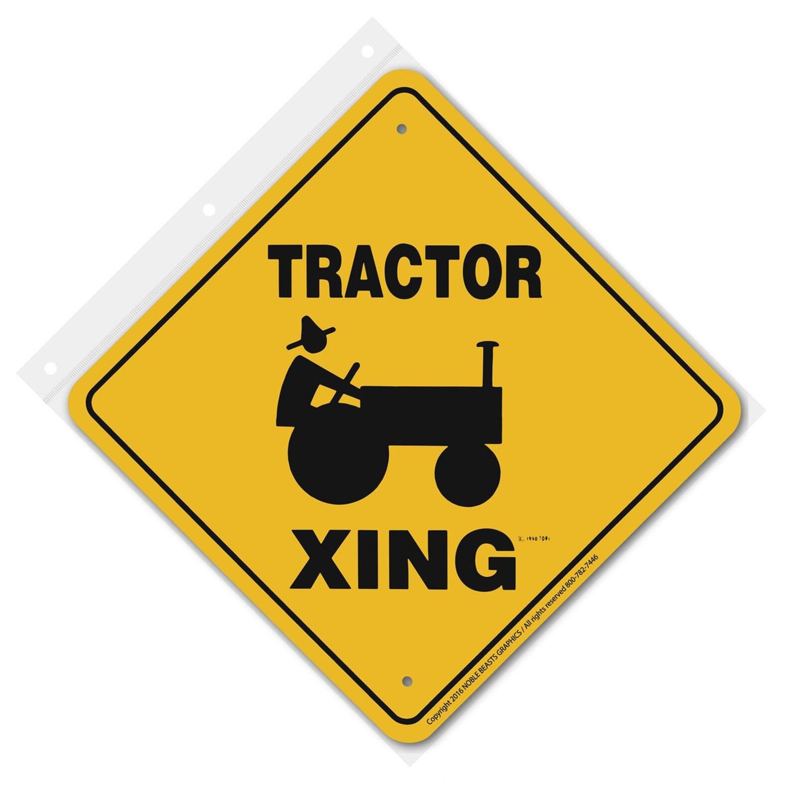 Tractor Xing Sign Aluminum 12 in X 12 in 20813 - Etsy