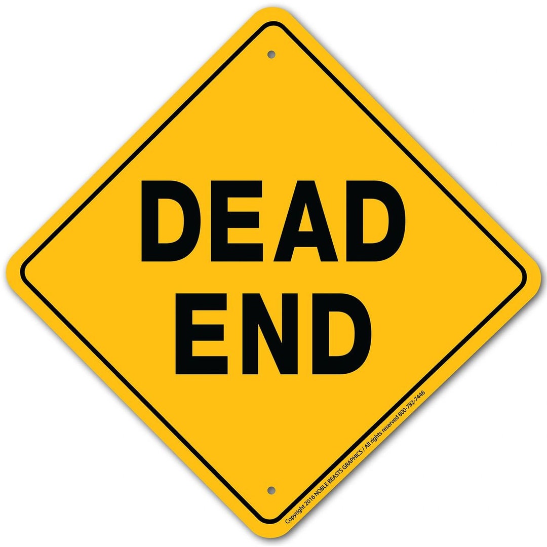 Dead End Sign Aluminum 12 in X 12 in #20593 - Etsy