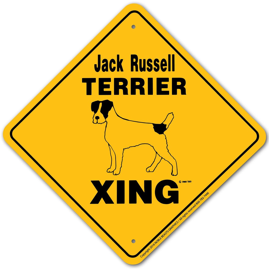 Jack Russell Terrier (rough) Xing Sign Aluminum 12" X 12" #20020 - Etsy