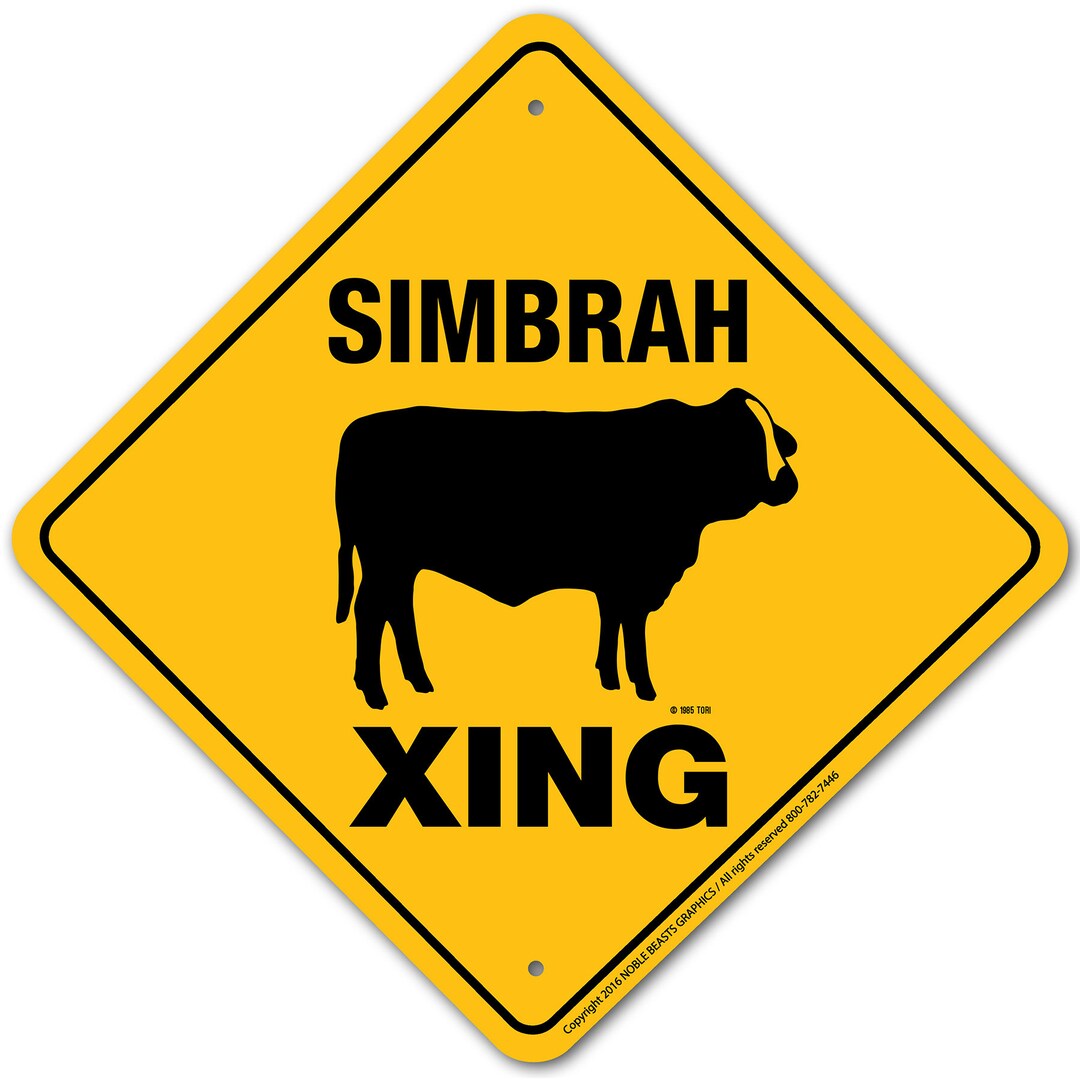 Simbrah Xing Sign Aluminum 12 in X 12 in #20817 - Etsy