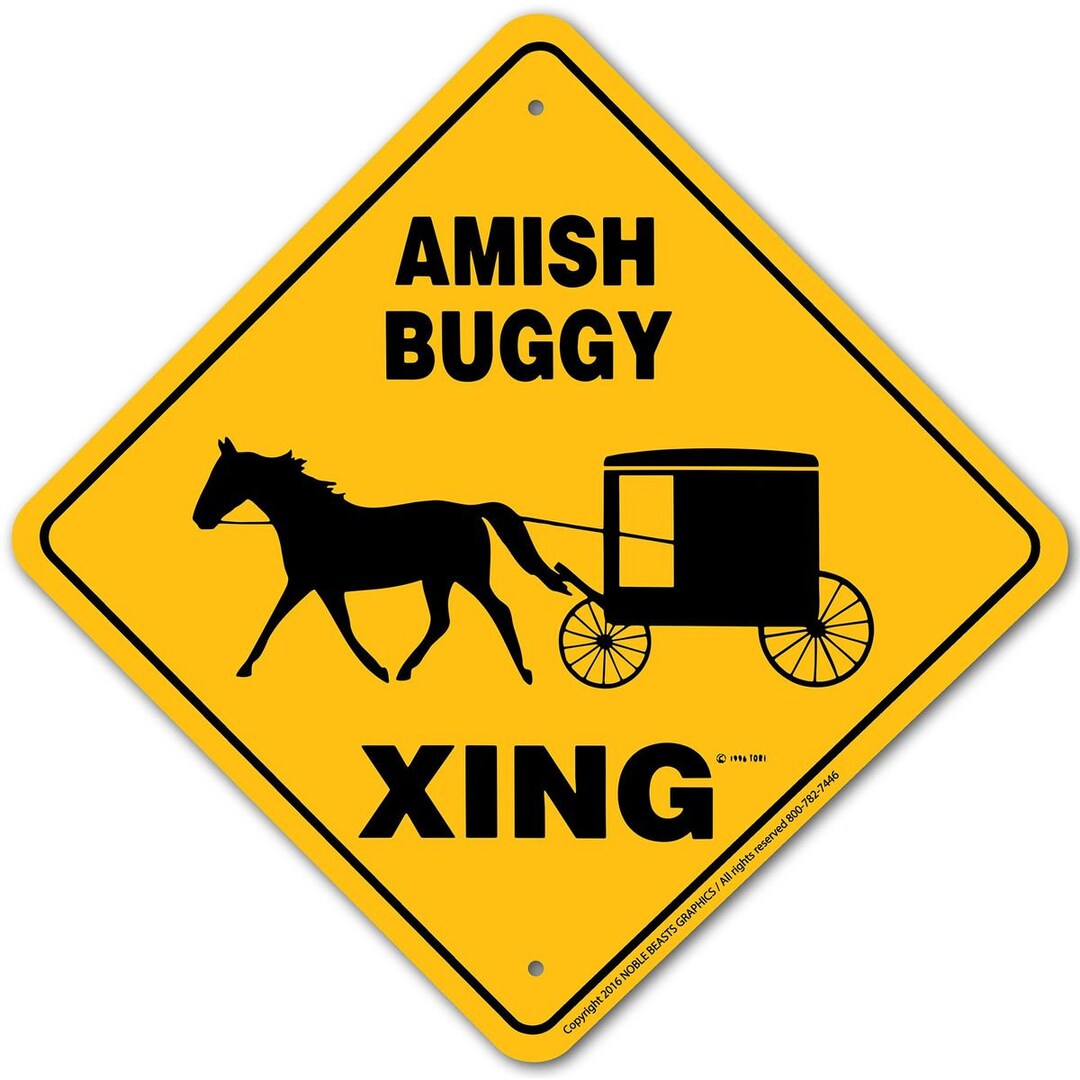 Amish Buggy Xing Sign Aluminum 12 in X 12 in #20918 - Etsy