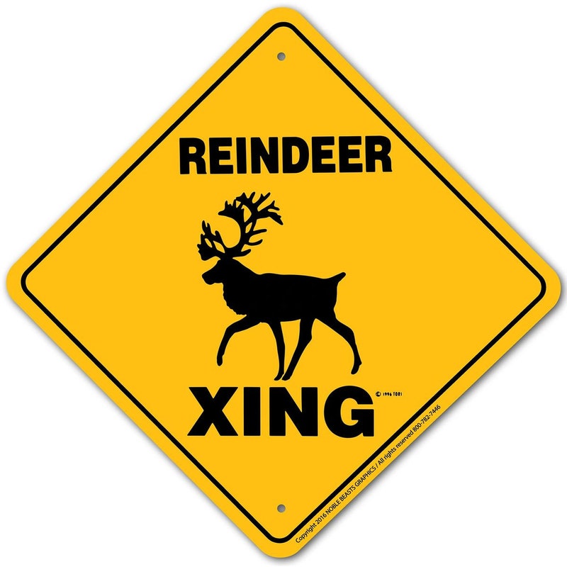 Reindeer Stable Sign - Etsy