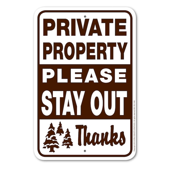 Home Décor Home & Living Please Stay Out Sign Aluminum 12 in x 18 in ...
