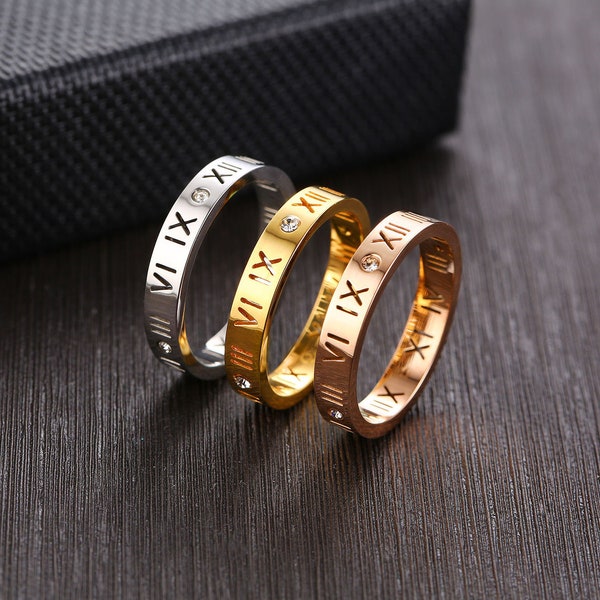 Roman Numeral Ring - Etsy
