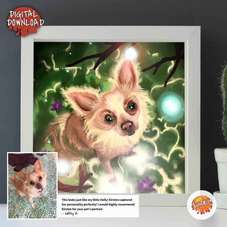 Fantasy Dog Portrait Personalized Portrait Digital Dog - Etsy Australia