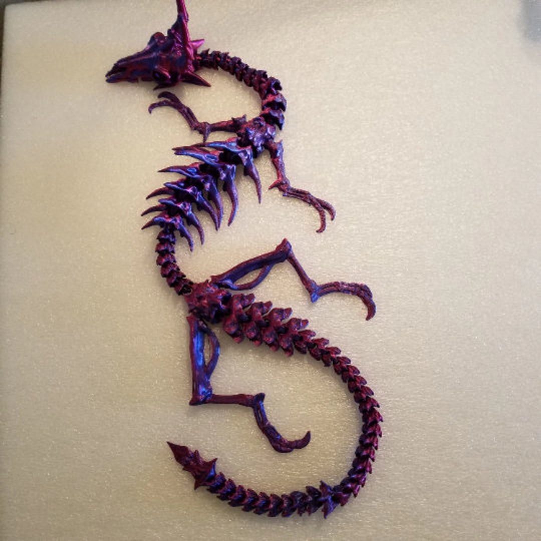 Articulated Skeleton Dragon Designed by @doll_maker_spb 3d Printed ...