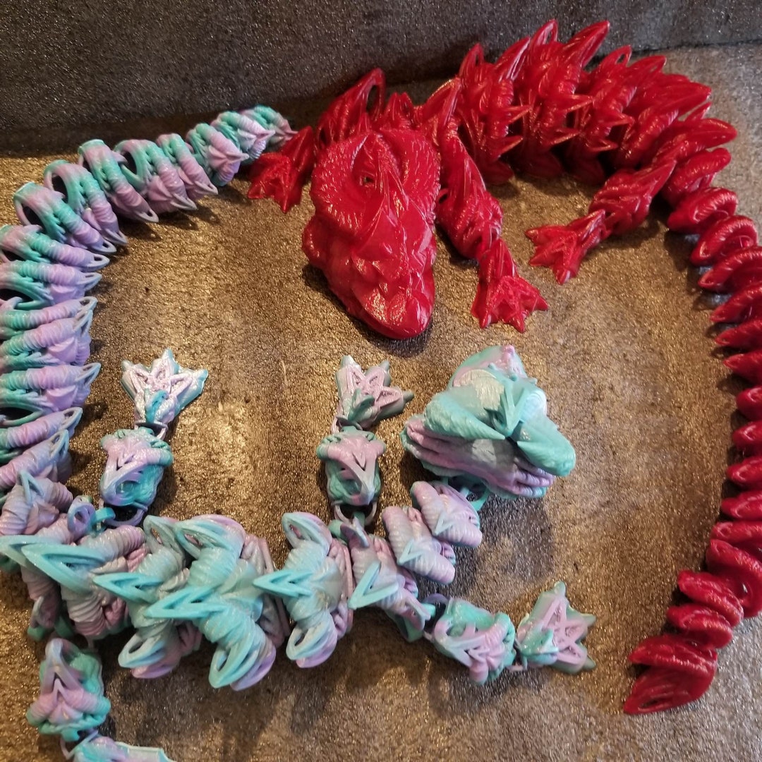 NEW Articulated Dragon Horned Wicker Dragon Designed by Shakaworld3d 3d ...