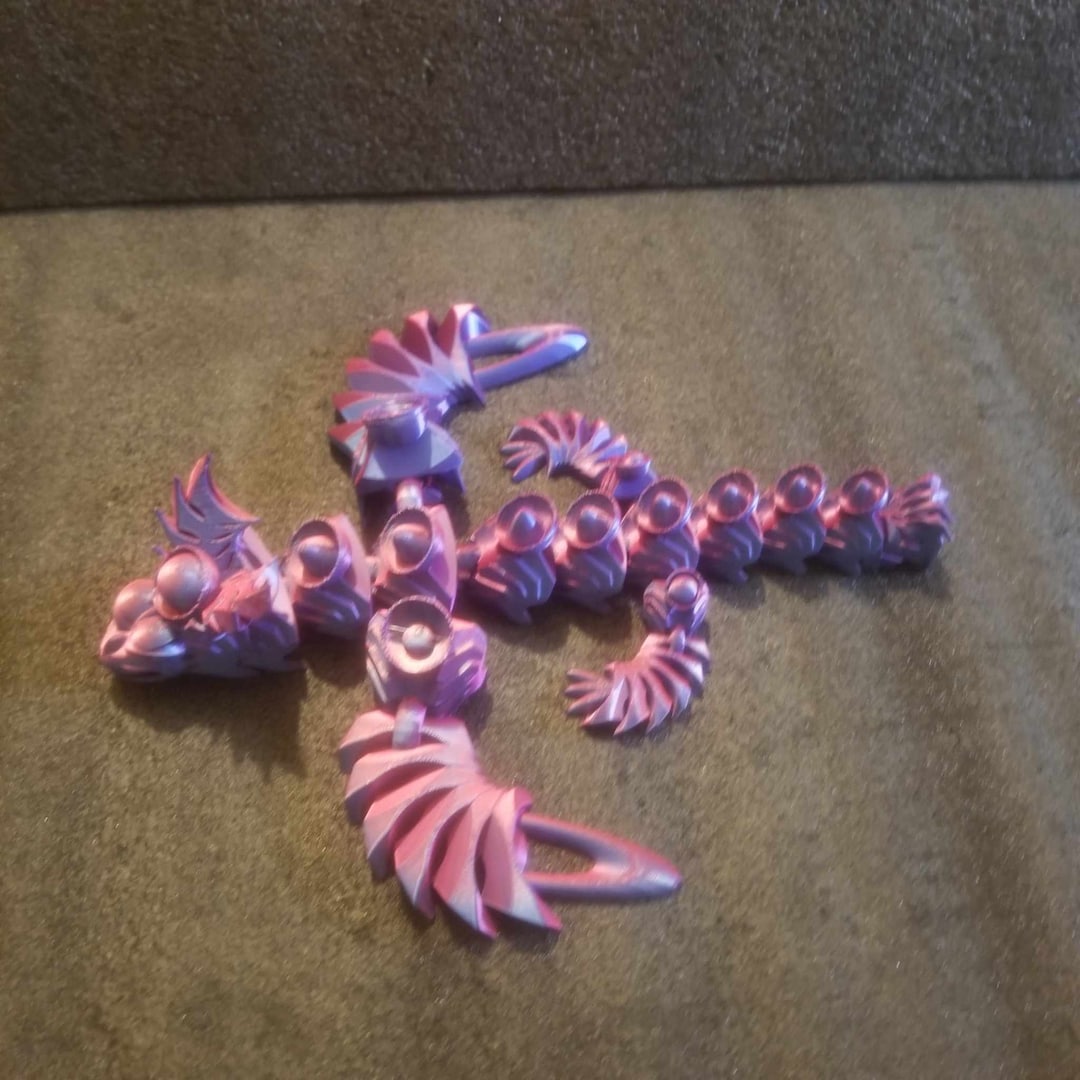 Articulated Dragon Fidget Flexy Winged Sati Dragon Designed by ...