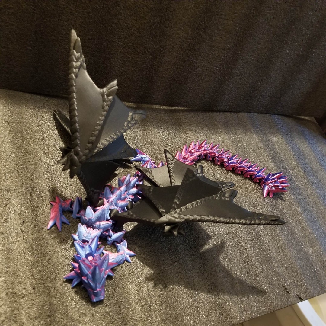 NEW *** Spiked and Spiked Winged Dragons Designed by Cinderwing3d ...