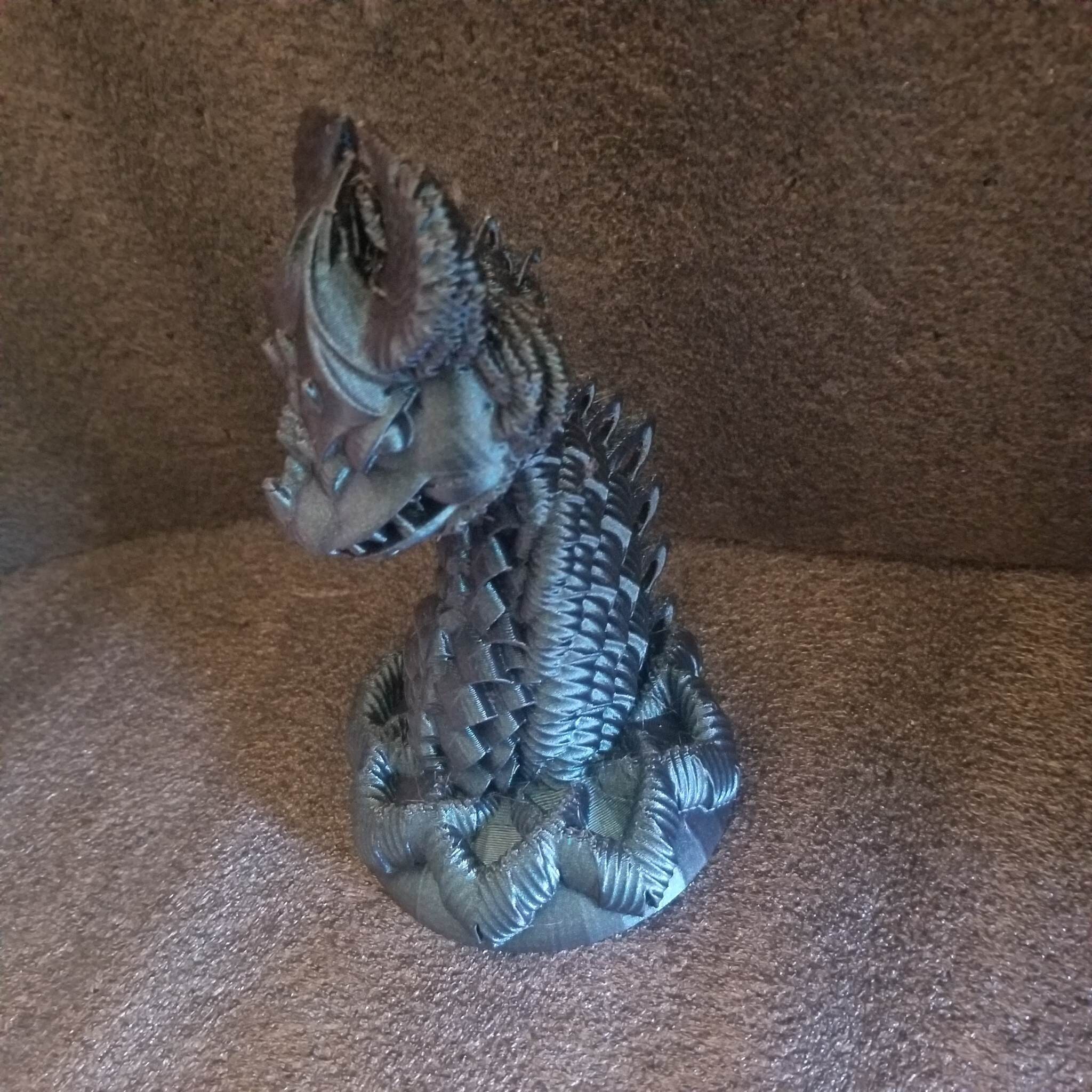 NEW Horned Wicker Dragon Bust Designed by Shakaworld3d - Etsy