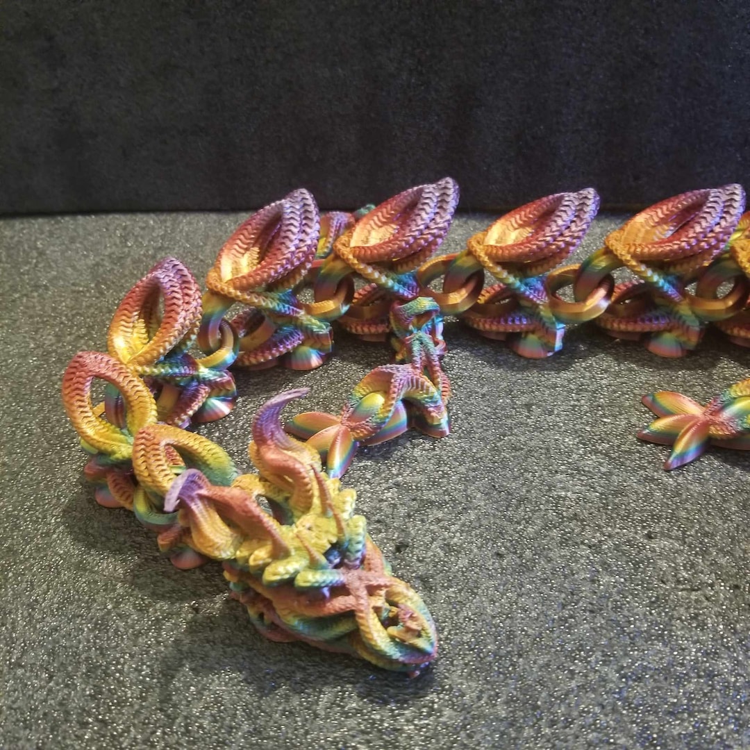Articulated Dragon Fidget Flexy Twisted Rope Dragon Designed by ...