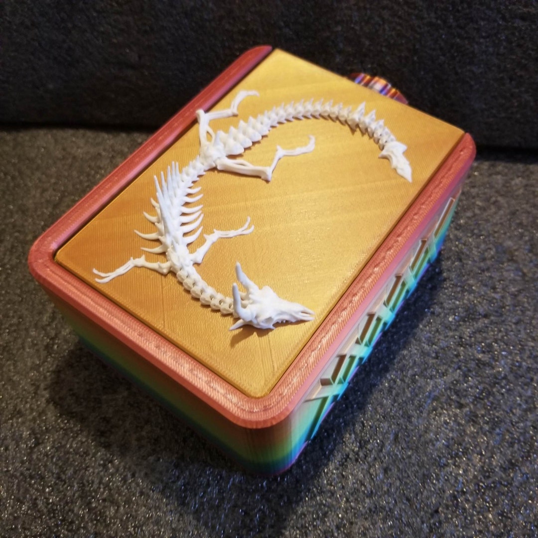Dragon Skeleton Treasure Box - Etsy