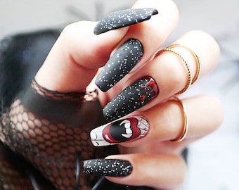 Long Vampire Nails - Etsy