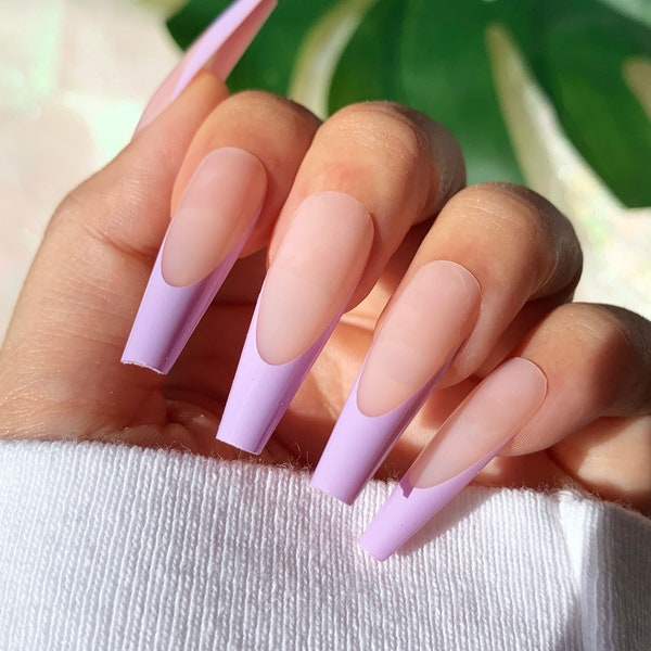 Long Fake Nails - Etsy