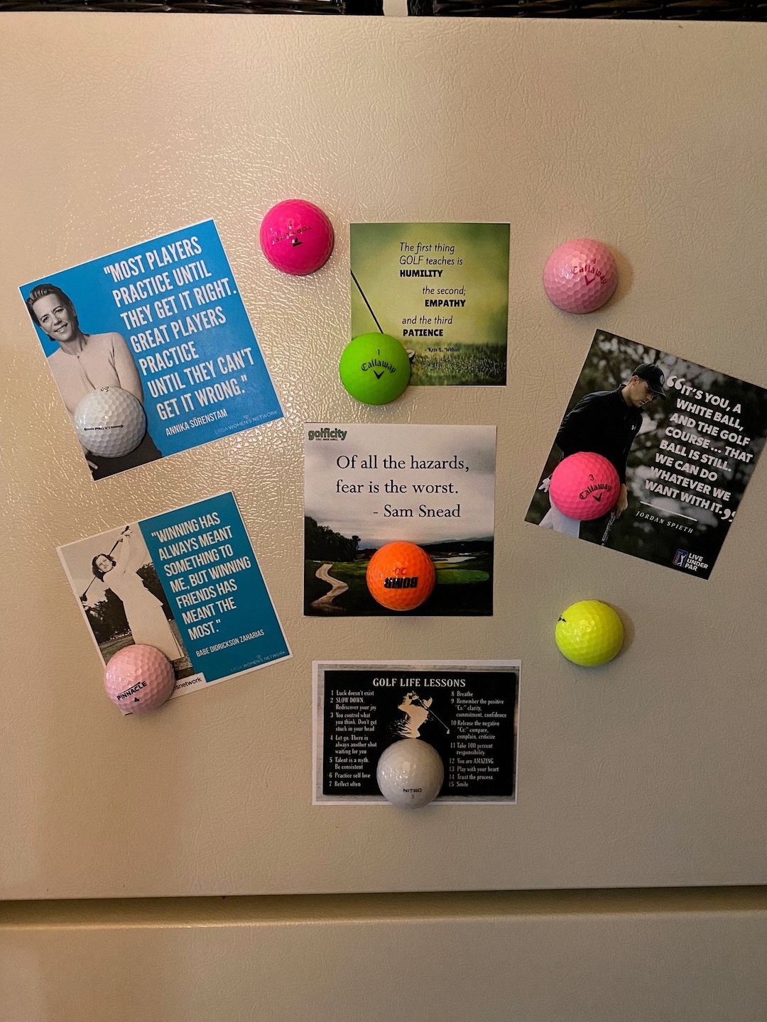 Golf Ball Magnets - Various Colors - Etsy