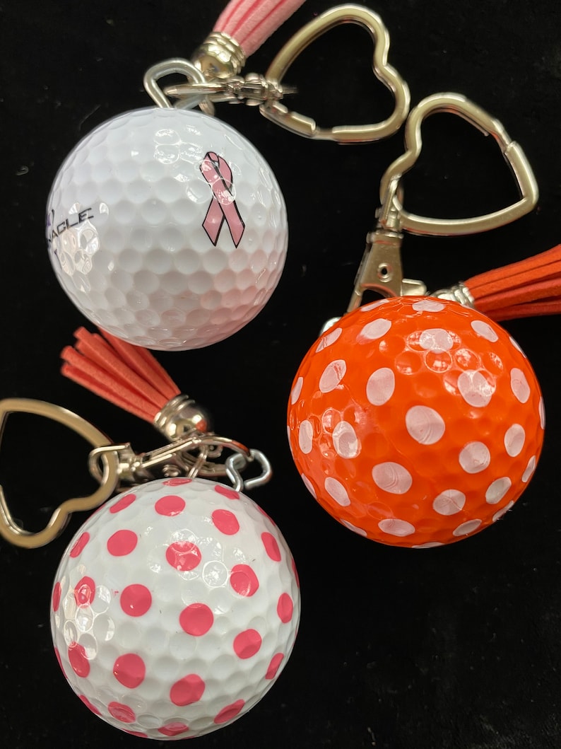 Golf Ball Keychain Golf Gift Golf Accessory - Etsy
