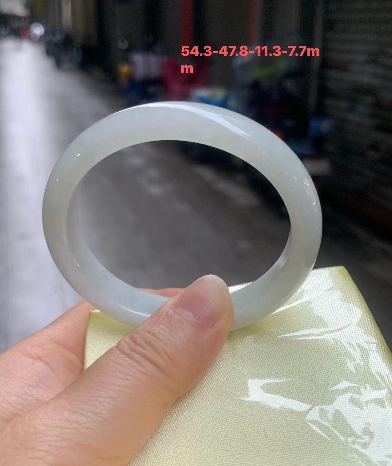 Natural Type A Jadeite Oval Bangle, Icy Translucent Fine Grain ...