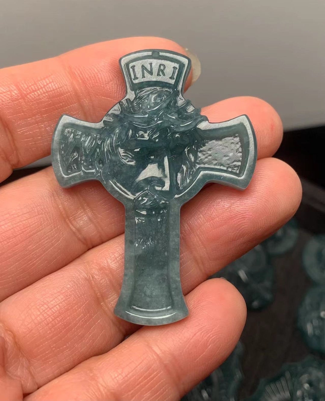 Natural Type A Jadeite, Masterpiece General, the Cross of Jesus - Etsy