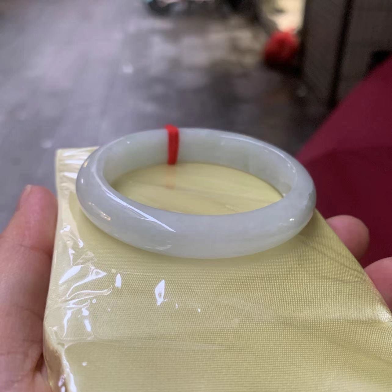 Natural Type A Jadeite Oval Bangle, Icy Translucent Fine Grain ...