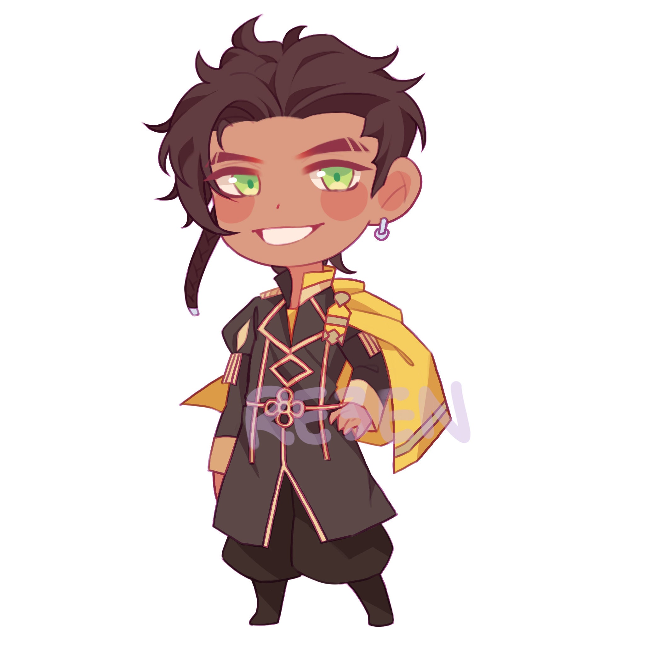 FE3H Claude Acrylic Charm | Etsy