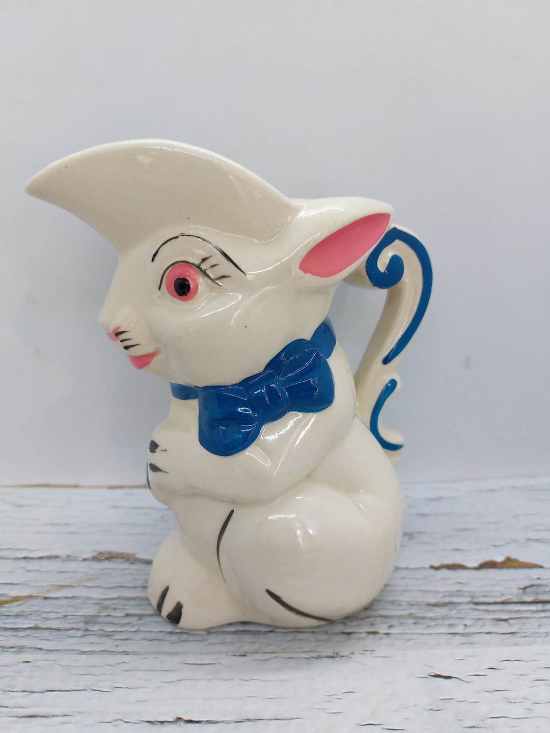 Vintage 6 Ceramic Rabbit Pitcher / Creamer Mccoy Pottery Bunny Jug - Etsy