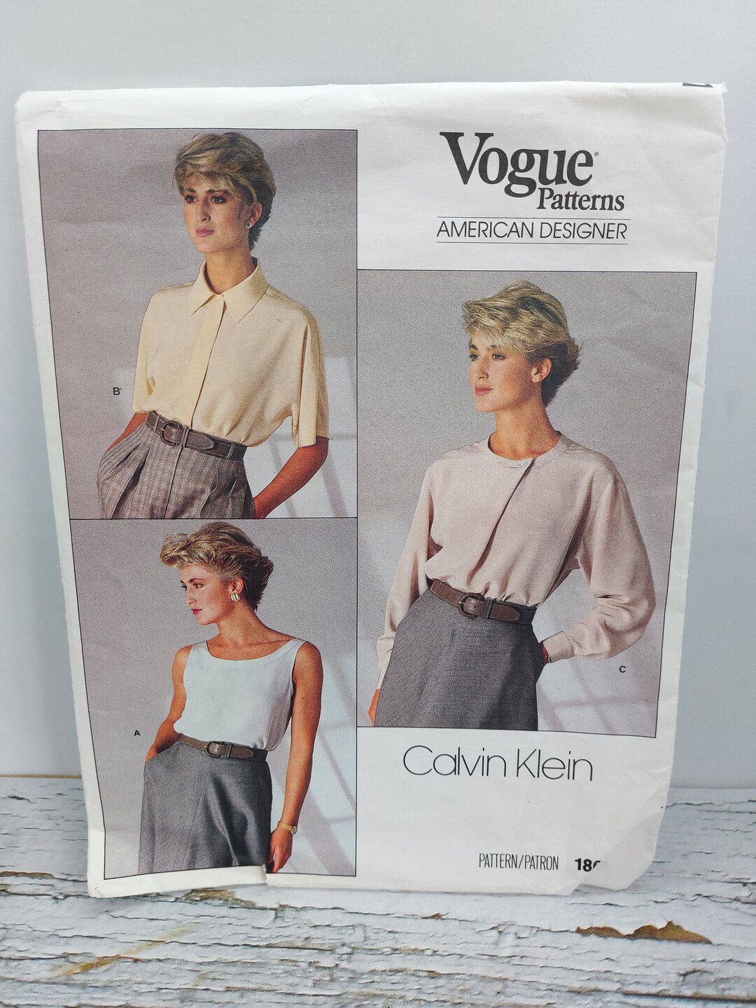 Vintage Uncut Vogue Pattern Calvin Klein Sewing Pattern Size - Etsy
