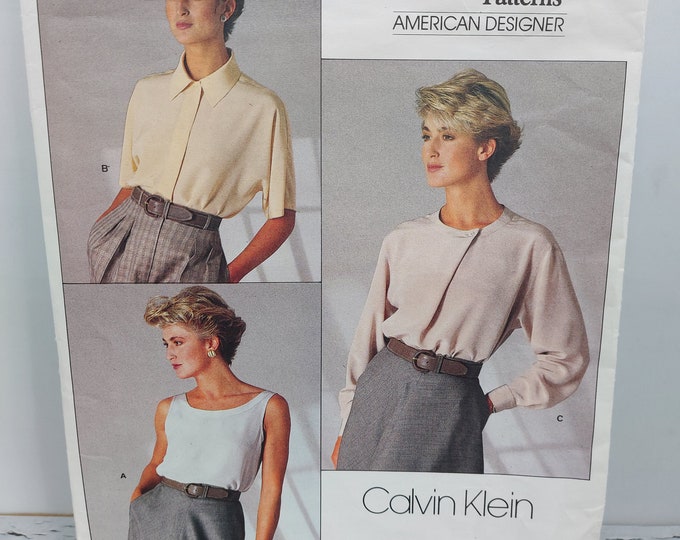 Vintage Uncut Vogue Pattern, Calvin Klein Sewing Pattern, Size 12 ...