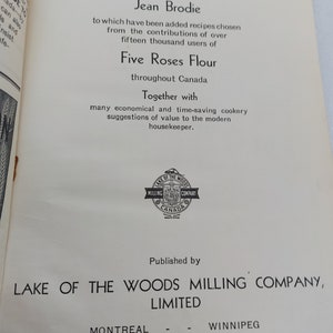 Vintage 1932 Five Roses Hardcover Cookbook Guide to Good Cooking - Etsy ...