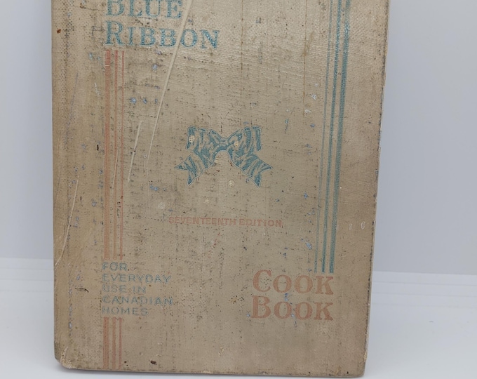 Antique Vintage Blue Ribbon 1905 Cookbook Seventeenth Edition - Etsy