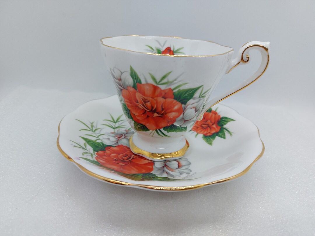 Vintage Royal Standard Tea Cup and Saucer Radiance Flower Design - Etsy