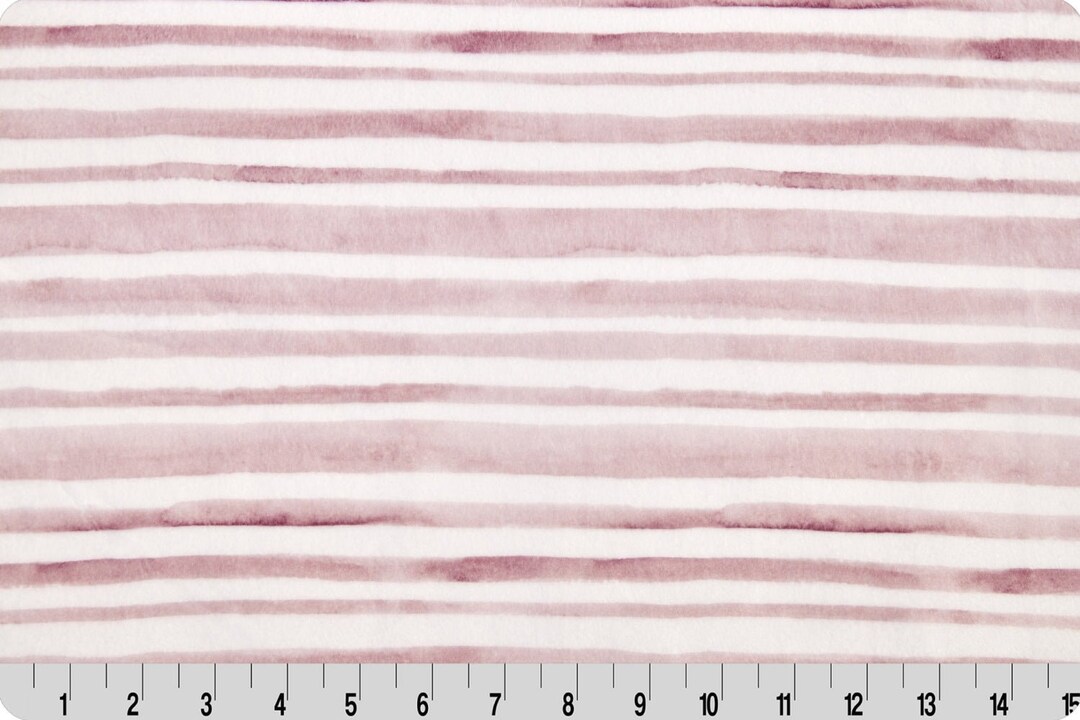 Shannon Fabrics Digital Cuddle Stripe Rosewater Minky Fabric - Etsy