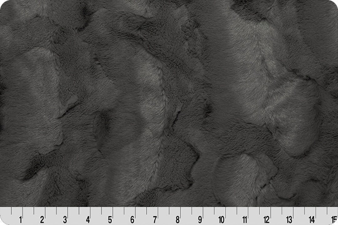 Shannon Fabrics Luxe Cuddle Mirage 80" Wide Charcoal Minky Fabric - Etsy