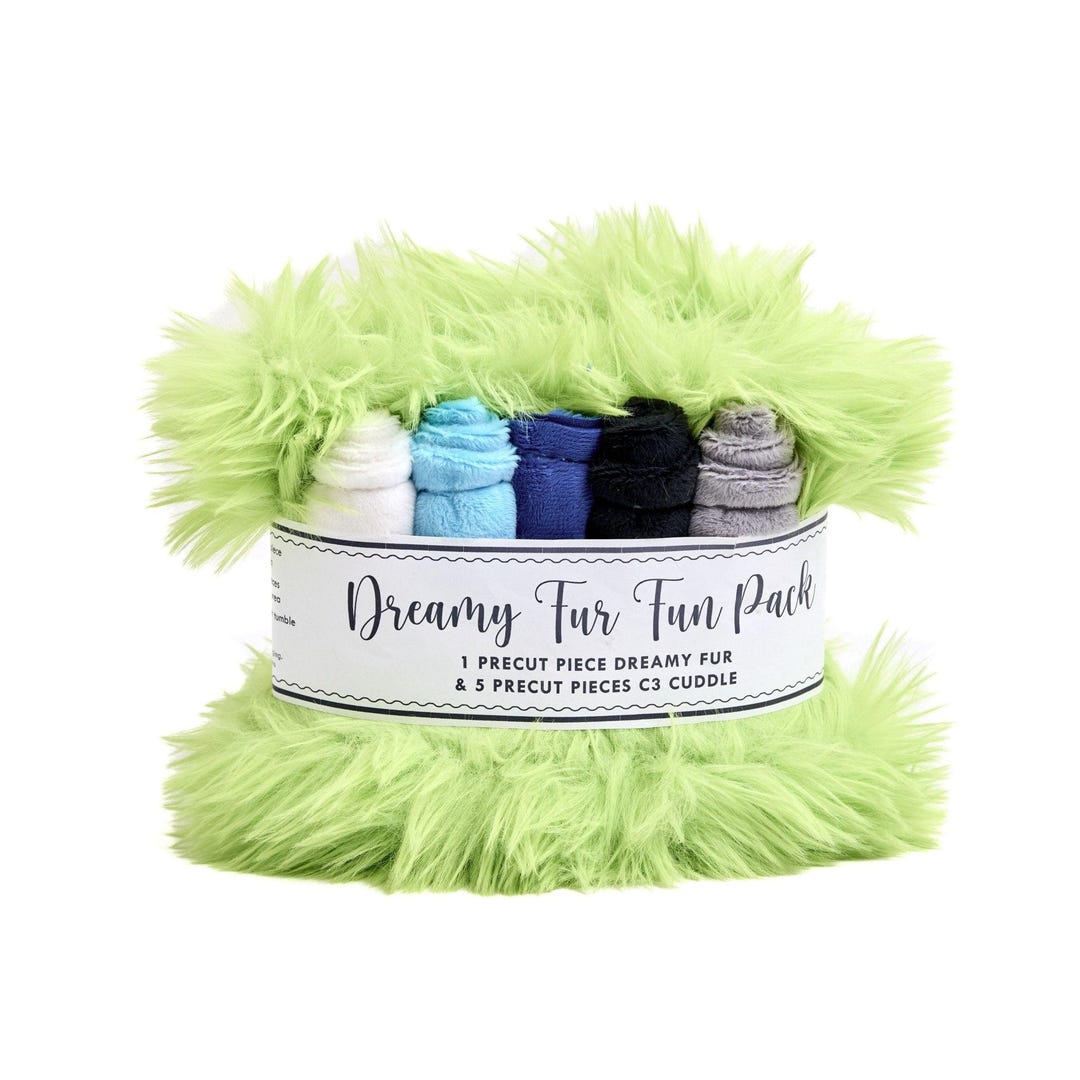 Shannon Fabrics Luxe Dreamy Fur Fun Pack Lime Minky Fabric - Etsy