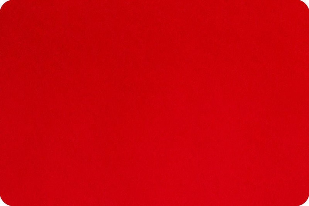 Shannon Fabrics Solid Cuddle 3 Scarlet Minky Fabric - Etsy